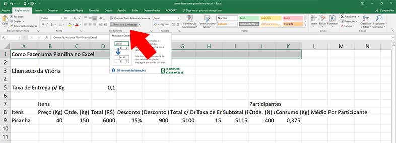 Como criar uma planilha no Excel passo a passo | Cursos de Excel Online